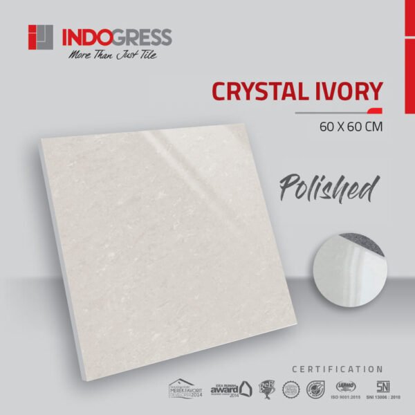 INDOGRESS – Crystal Ivory 60 x 60 - Ecohomes